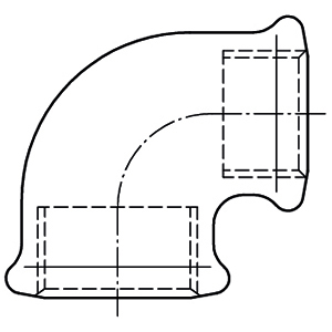 90 Reducing Elbow 90R Malleable Cast Iron Pipe Fittings | Atusa