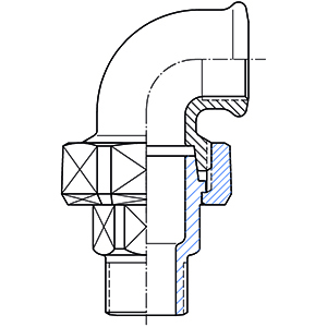 Union Elbow Taper Seat 98 Malleable Cast Iron Pipe Fittings | Atusa