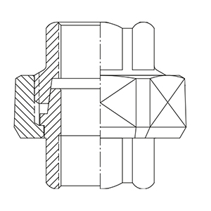 AISI 316 Stainless Steel Fittings Union Conical Seat Figure 340 | Atusa