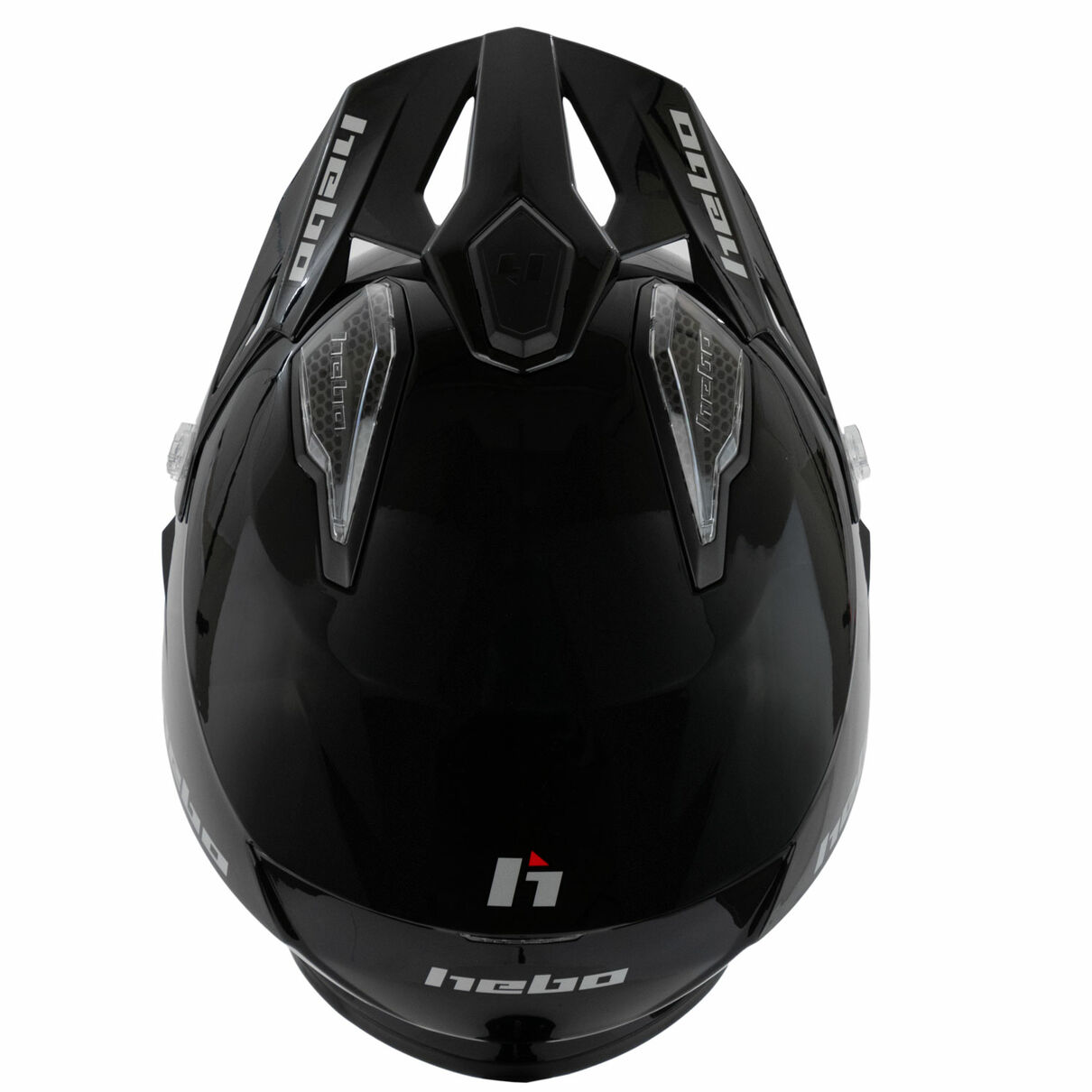 HELMET ZONE 5 MONOCOLOR GLOSSY BLACK – Hebo