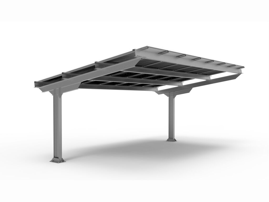 Solar canopies for large projects PVT2-INV
