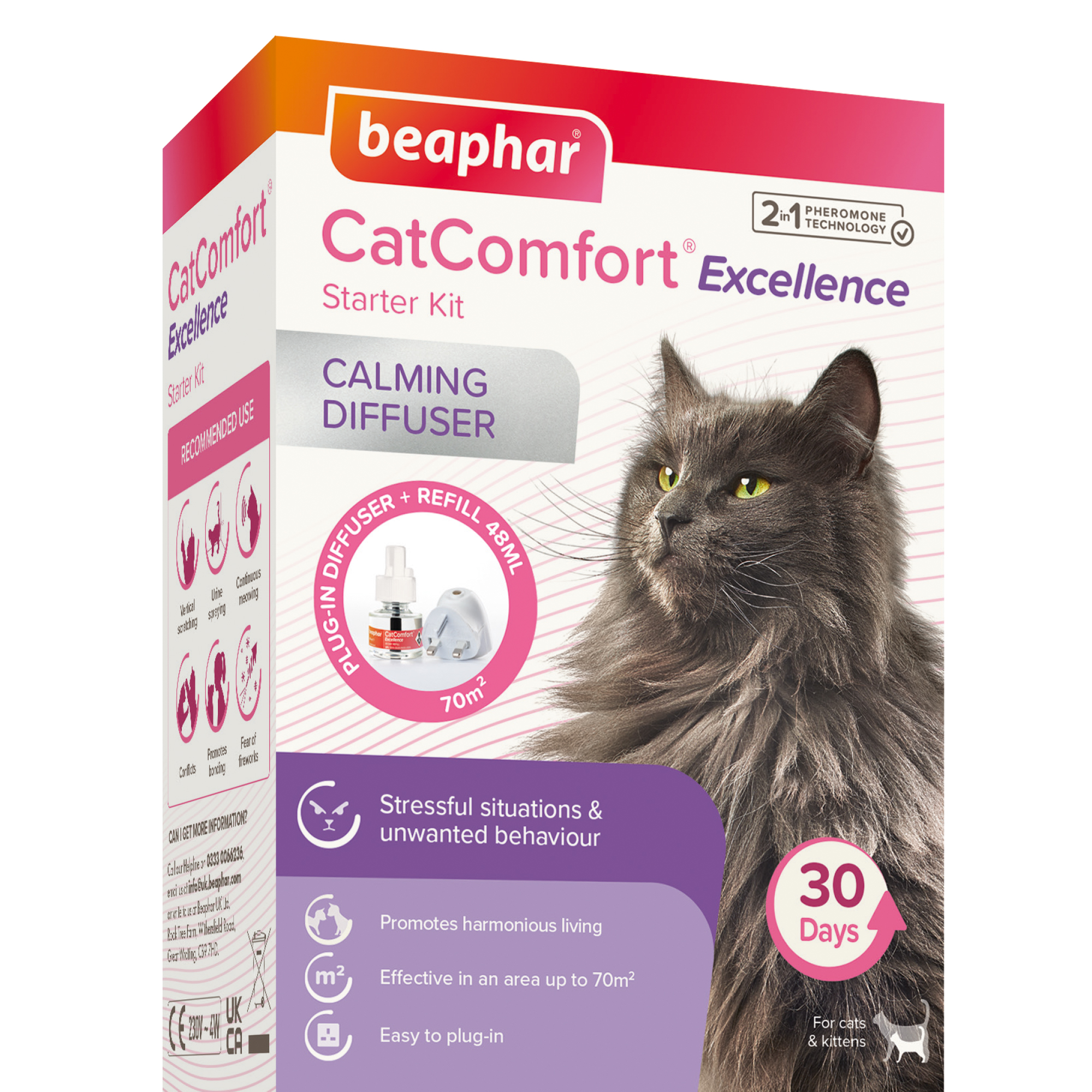 Beaphar CatComfort® Excellence Calming Diffuser for Cats (UK plug ...