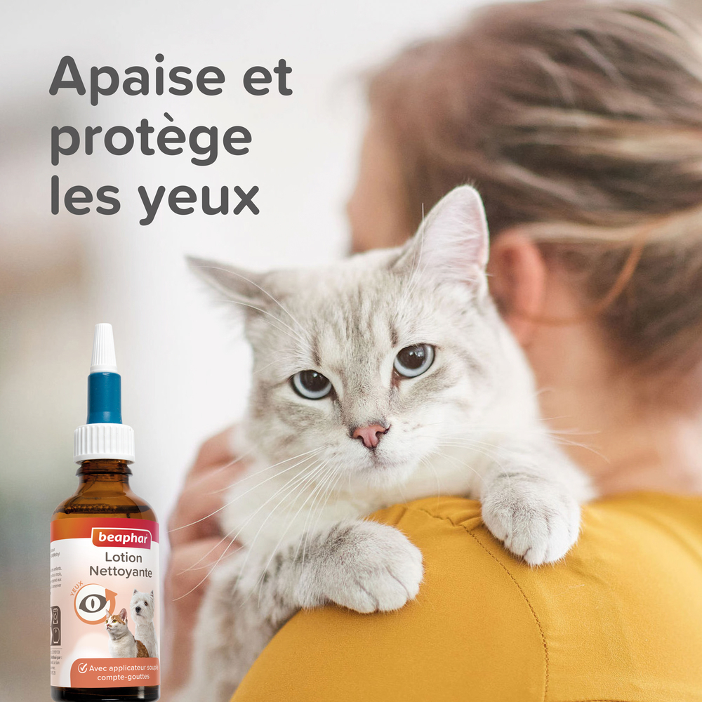 Lotion nettoyante pour les yeux pour chien et chat - 50 ml - Beaphar