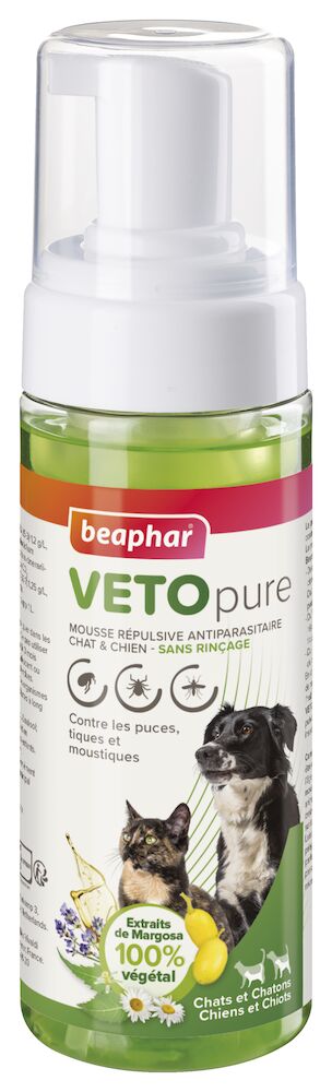 VETOpure, mousse répulsive antiparasitaire - Beaphar