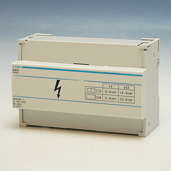 Hager Verdeelklem 4-polig 2x35mm² 125A kopen? | Elektroshop.nl