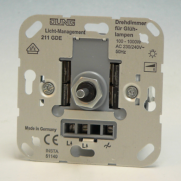 Dimmer inb draai inb 100-1000W gloei/halogeenlamp kopen ...