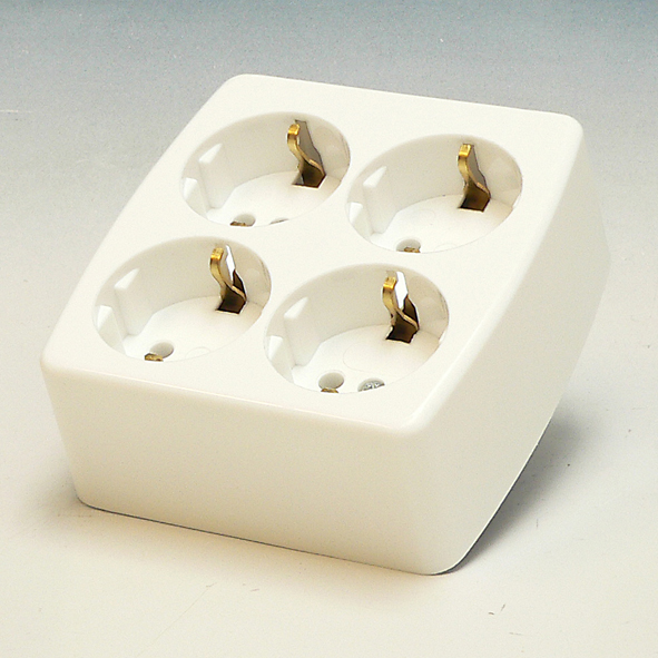 4 voudig stopcontact opbouw Martin Kaiser 536 Contactdooscombinatie ...