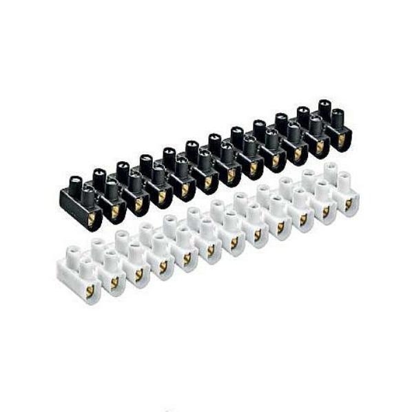 Kroonsteen wit 16 mm² strip 12 polig kopen? | Elektroshop.nl