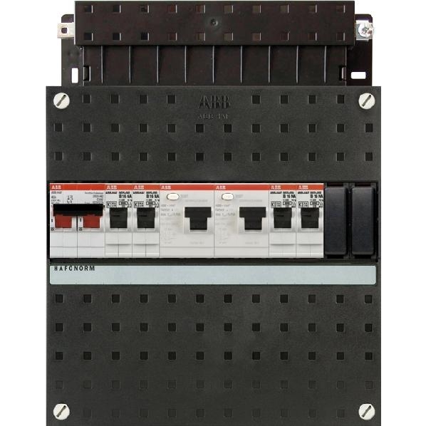 ABB 1 fase groepenkast met 4 groepen 2 aardlekschakelaars | HAD3232-22+H42