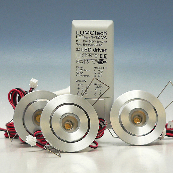 Compleet Luxor pakket met 3x Luxor ledspot en driver 876850 kopen ...