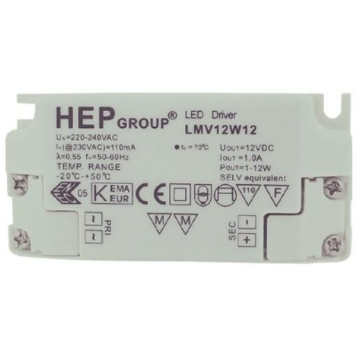 Leddriver constante Spanning 12V max 12W 860100 kopen? | Elektroshop.nl
