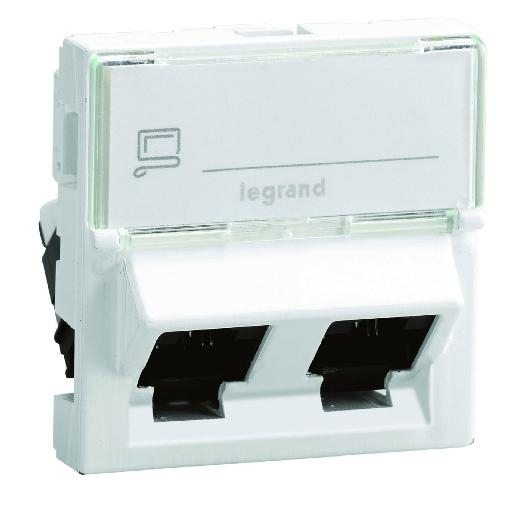 LEGRAND 076502 DATA MOD RJ45 UTP 2MOD WT kopen? | InstallatieBalie.nl