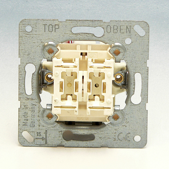 Serieschakelaar inbouw Jung voor het bedienen van 2 lampen kopen ...