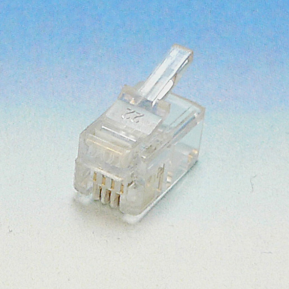 RJ Connector 4p4c RJ10 plat soepele kabel kopen? | Elektroshop.nl