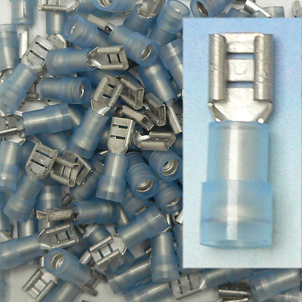 Nylon Geïsol. Vlakstekerhuls 4,8x0,8mm voor draad 1,5-2,5 mm kopen ...