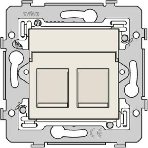 NIKO WCD MOD 2X RJ45 FTP CAT5 CR kopen? | Elektroshop.nl