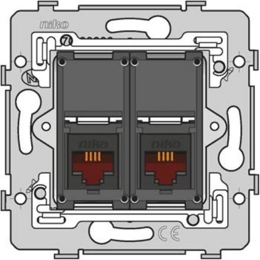 NIKO INBOUWR 2V RJ11 UTP (170-75214) kopen? | Elektroshop.nl