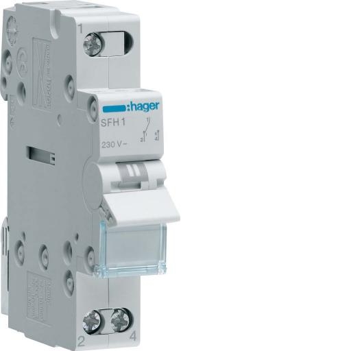 Hager Omschakelaar 1-P 1M/1V 32A I-II, common boven SFH132 kopen ...