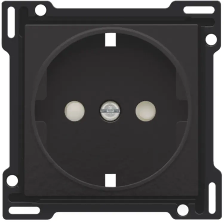 Niko inzetplaat stopcontact zwart kopen? | 200-66901