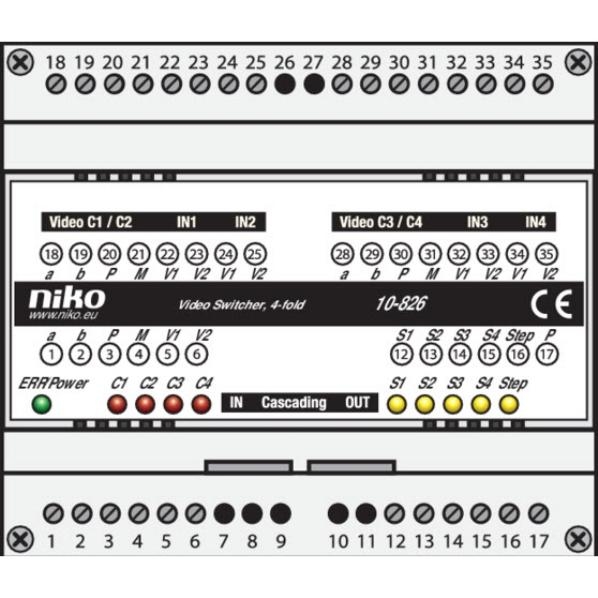 NIKO video SWITCHER TOEGANGSCONTR MOD (10-826) kopen? | Elektroshop.nl