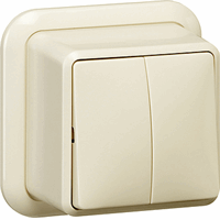 Gira serieschakelaar opbouw creme kopen? | Elektroshop.nl