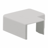 Vlakhaakstuk kabelgoot wit 10x10mm RAL 9010 Canalit 915910 (per zakje ...