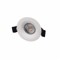 Interlight LED inbouwspot 8W 2700K 640 lumen dimbaar zwart IP44 Camini ...