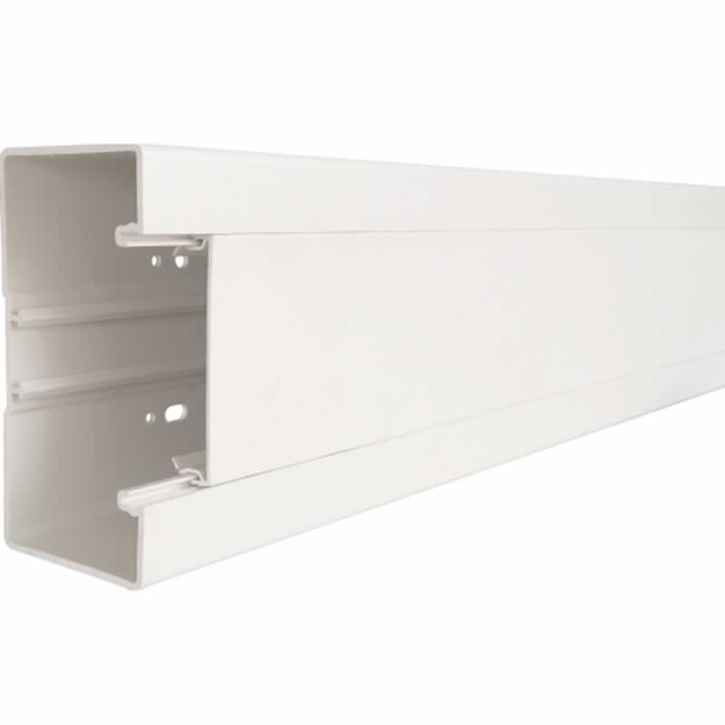Wandgoot kunststof 65x130mm 2,0mtr. RAL9010 wit kopen? | Elektroshop.nl