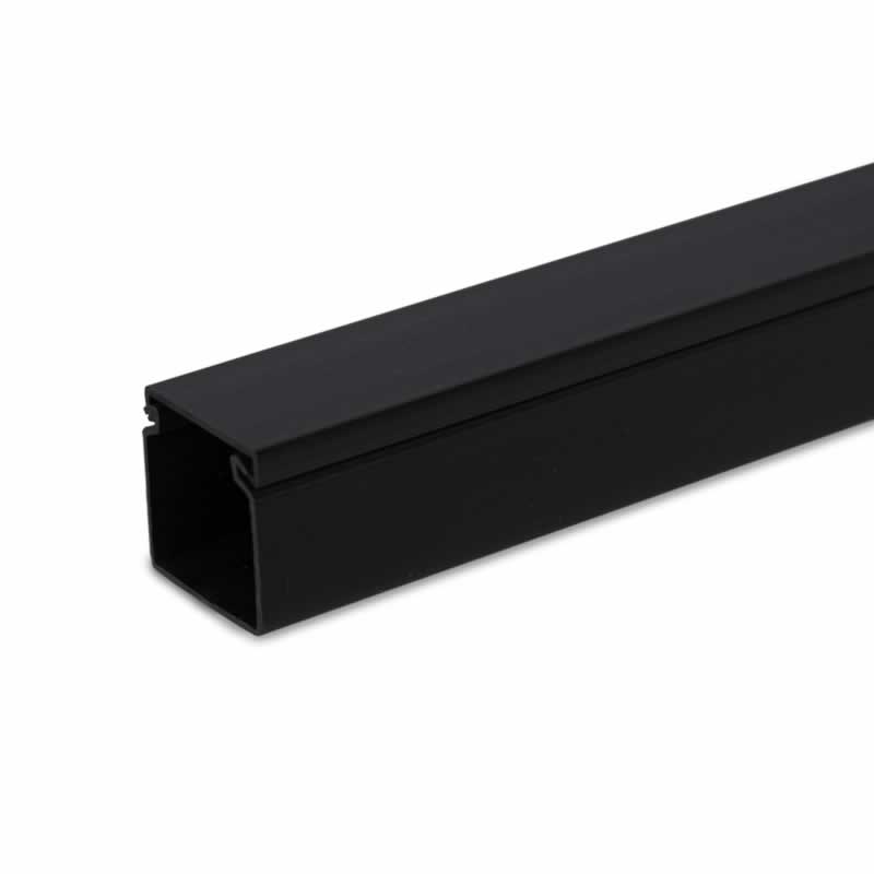 Kabelgoot zwart 40x40mm 2 meter RAL 9005 in folie Canalit 952040 kopen ...