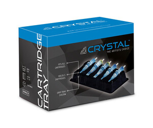 Crystal - Cartridge Trays - Black - Box of 50 | Tattooland