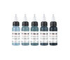 Xtreme Ink - Opaque Blue Colour Set - 5 x 30 ml / 1 oz | Tattooland