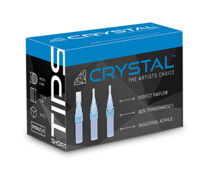 Crystal - Short Tips - Flat - Box of 50 | Tattooland