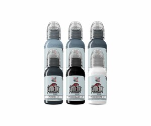 World Famous Limitless - A,D, Pancho Pastel Grey Set v2 - 6 x 30 ml / 1 ...