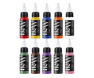 Raw Pigments EU - Basic Colour Set - 10 x 30 ml / 1 oz | Tattooland