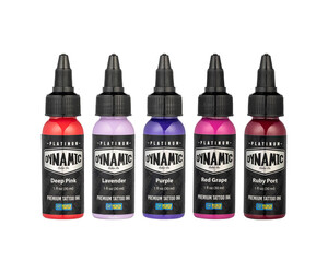Dynamic Platinum - Lush Colour Set - 5 x 30 ml / 1 oz | Tattooland