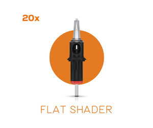 Cheyenne - Cartridges - Flat Shaders - Box of 20 | Tattooland